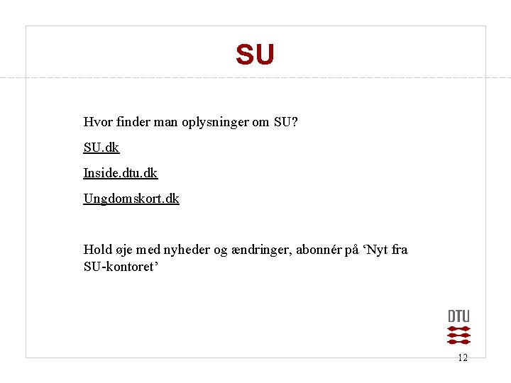 SU og praktik 1 SU og praktik i