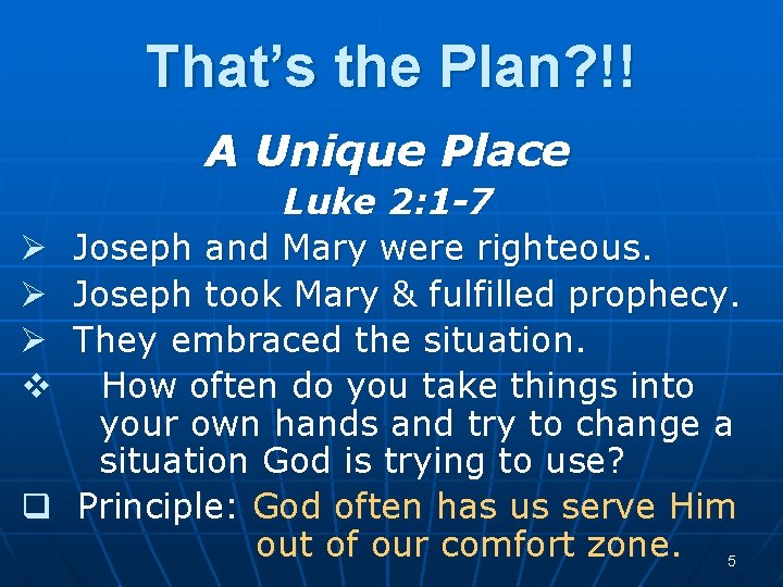 Thats the Plan An Untimely Birth An Unusable