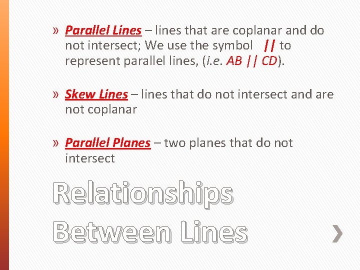 3 1 Identify Pairs of Lines and Angles