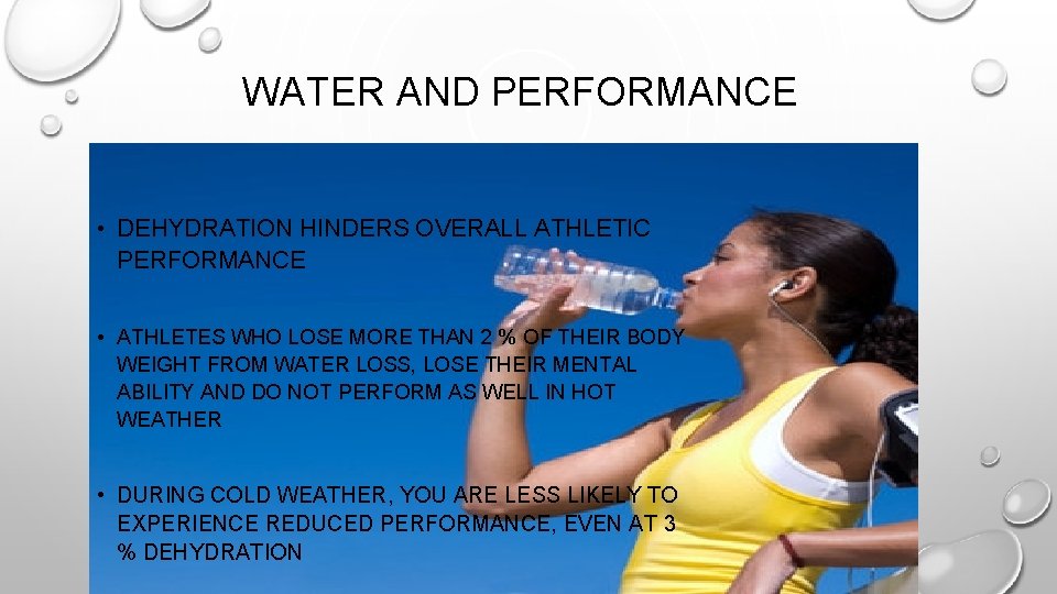 THE IMPORTANCE OF HYDRATION FOR ANY ATHLETE BY
