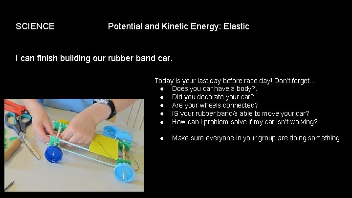 Science Science SCIENCE Potential and Kinetic Energy Elastic