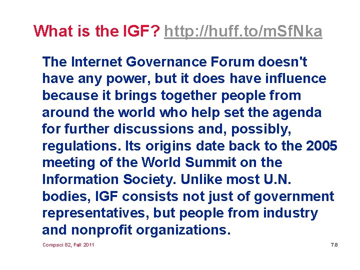 Combinatorics Putting the Q in QS l First