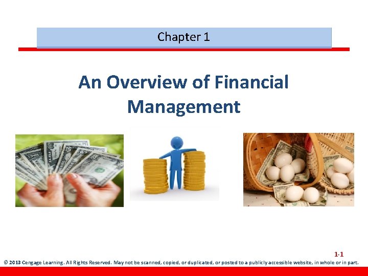 Chapter 1 An Overview of Financial Management 1