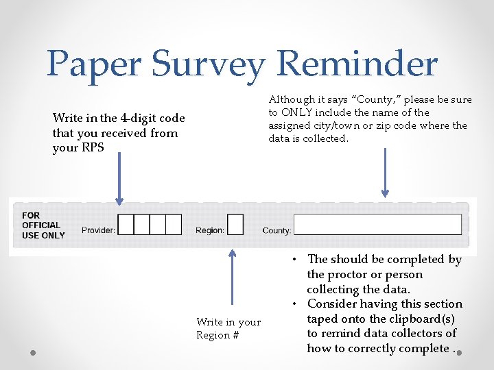 GASPS Data Collection Webinar Highlights Reminders How to