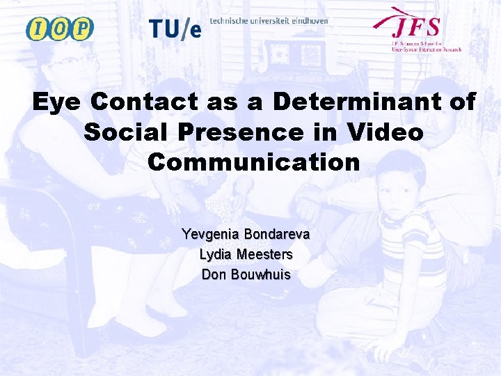 Eye Contact as a Determinant of Social Presence