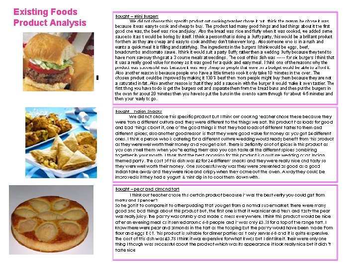 Project Design GCSE Jessica Best 8012 What recipes