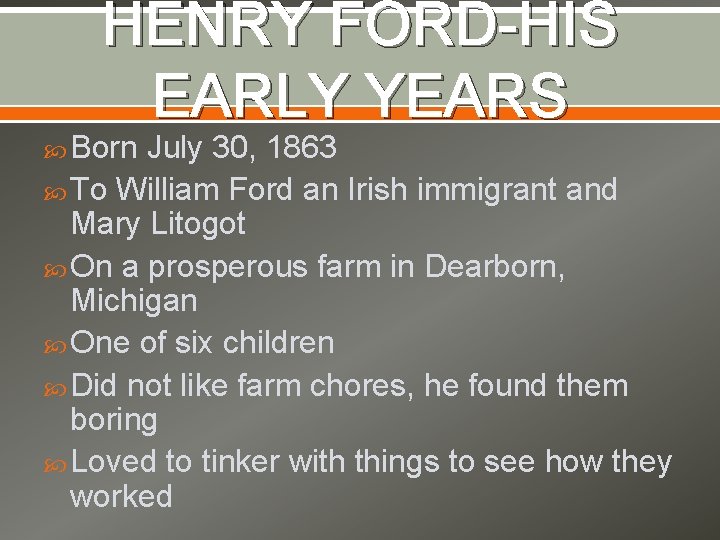 HENRY FORD WHAT DROVE THE MAN BY JANIS