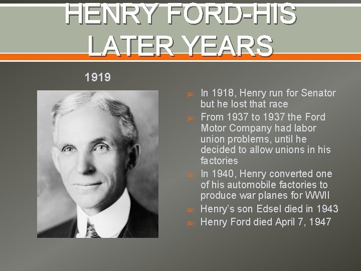HENRY FORD WHAT DROVE THE MAN BY JANIS