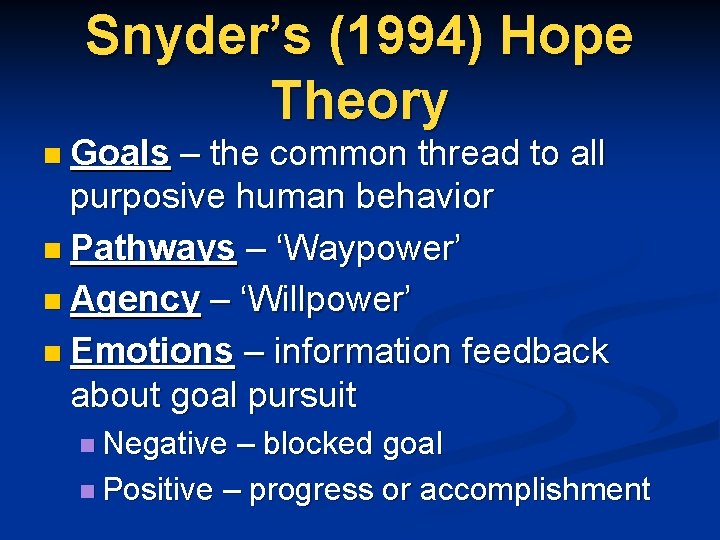 Enabling the Endeavoring Hopes Role in Service Learning