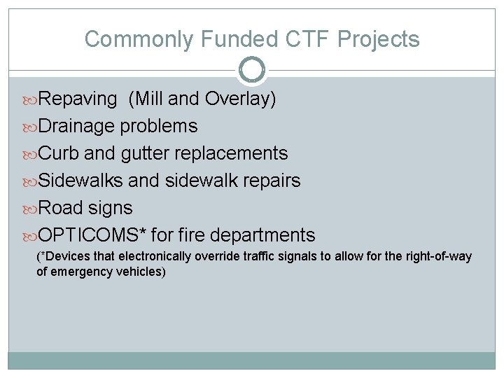 Brief Presentation on Community Transportation Fund March 15