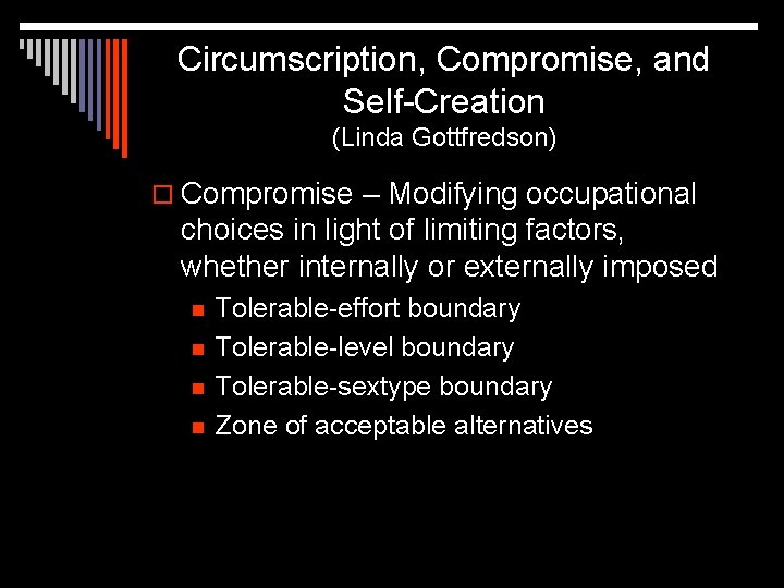 Career Theory Review Parsons Holland Trait and Factor