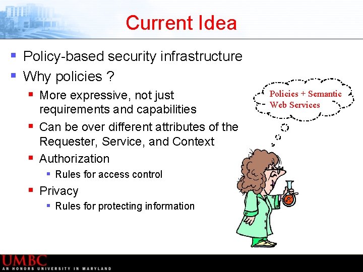 Authorization and Privacy for Semantic Web Services Lalana