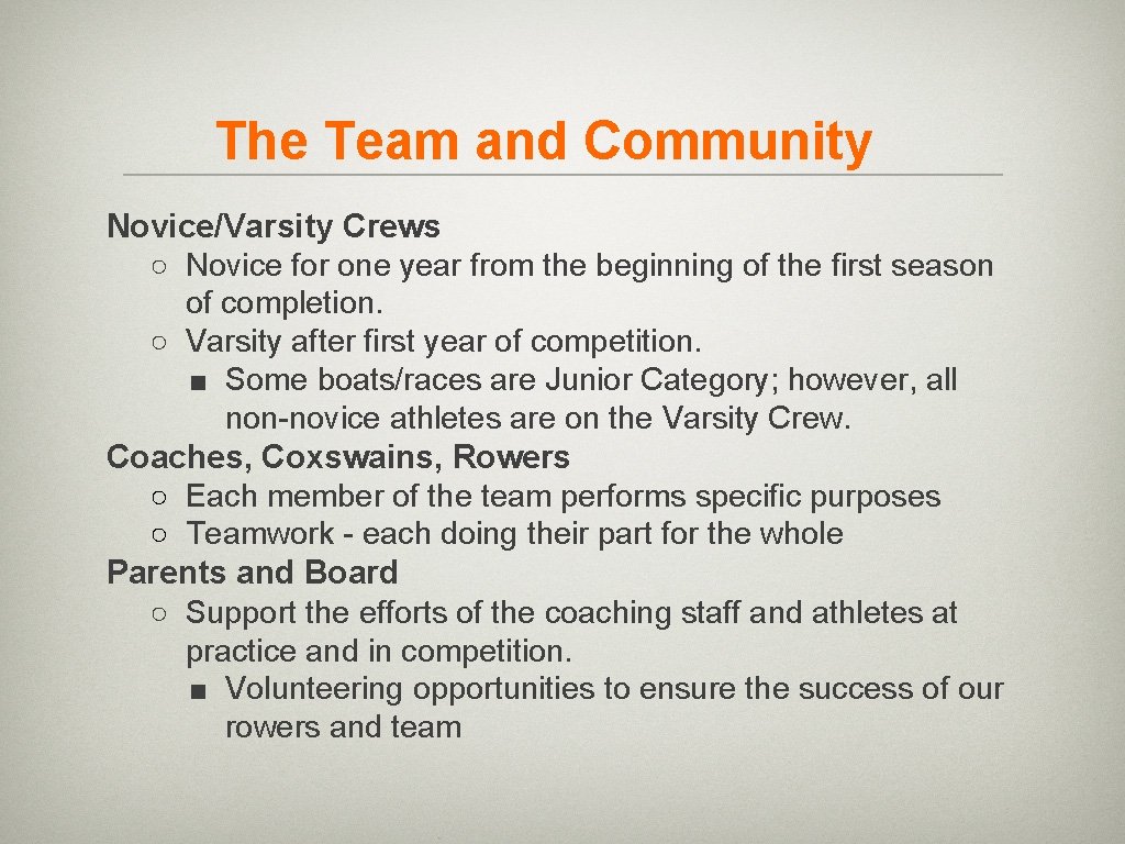 2021 Spring Season Team Meeting Agenda Coaches Team