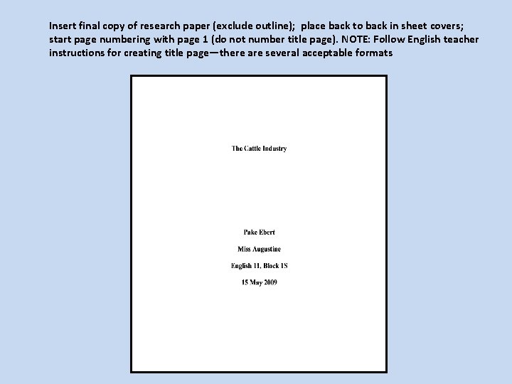 How to Prepare a Senior Exit Portfolio Required