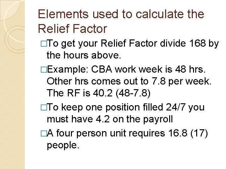 Facts and Figures a Fire Chief Should Know