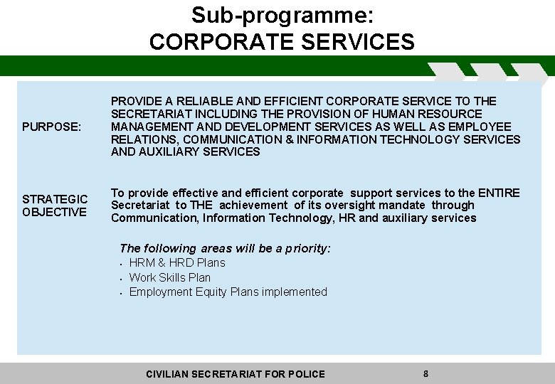 201617 BUDGET OVERVIEW OF THE CIVILIAN SECRETARIAT FOR