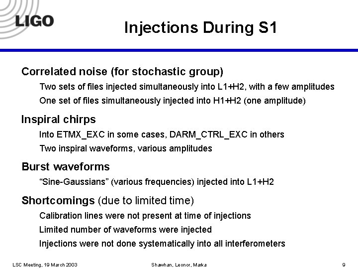 Introduction to Hardware Signal Injections Peter Shawhan Isabel