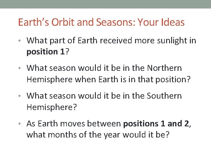 THE SUNS EFFECT ON CLIMATE LESSON 3 B