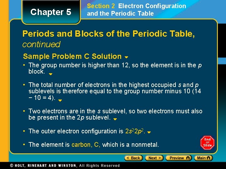 Chapter 5 Section 2 Electron Configuration and the