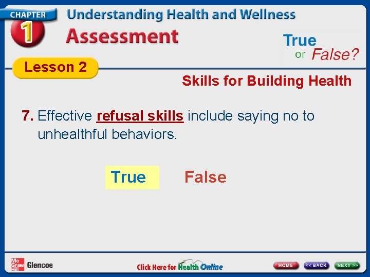 Chapter 1 Understanding Health and Wellness ASSESSMENT Next