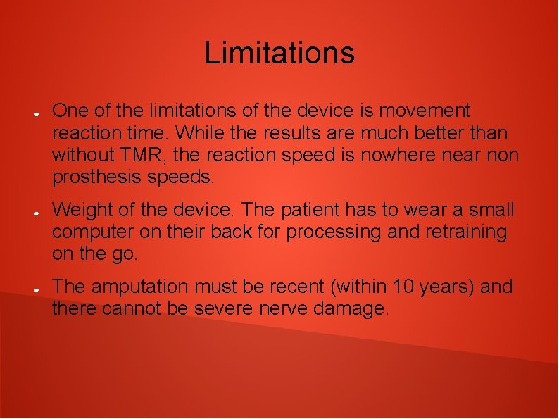 Targeted Muscle Reinnervation for Control of Myoelectric Arm
