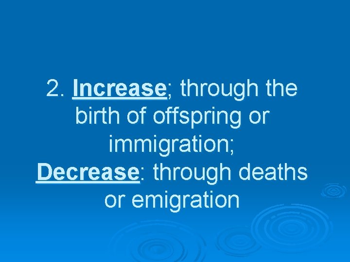 Studying Populations Chapter 1 section 2 Background Knowledge
