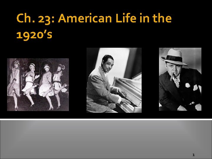 Ch 23 American Life in the 1920s 1
