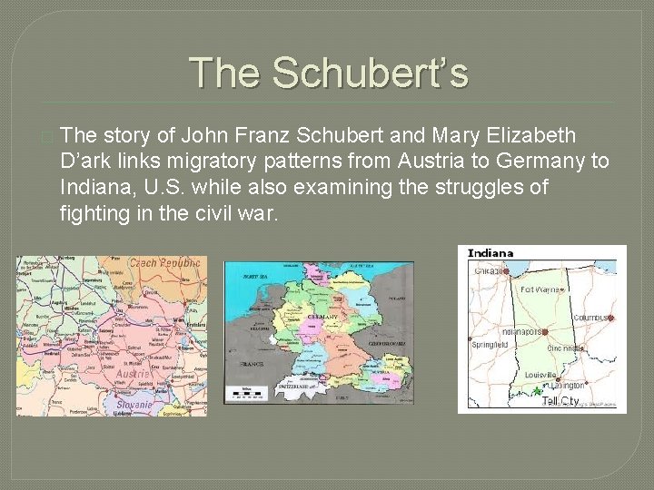 The Schuberts The story of John Franz Schubert