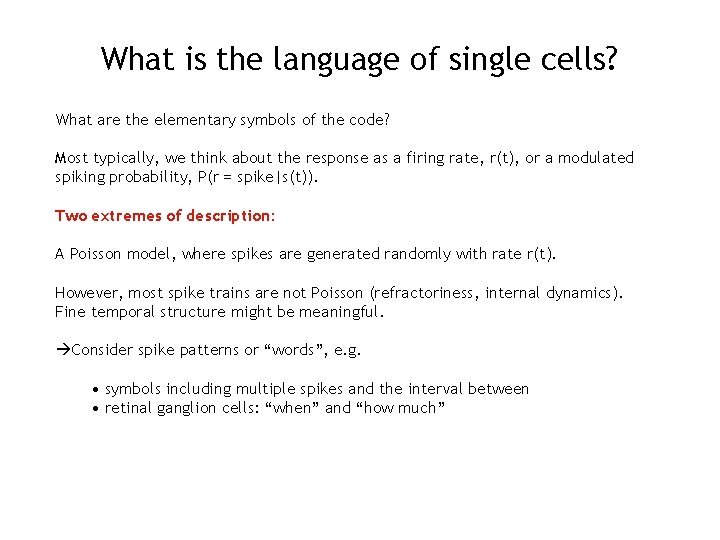 What is the language of single cells What