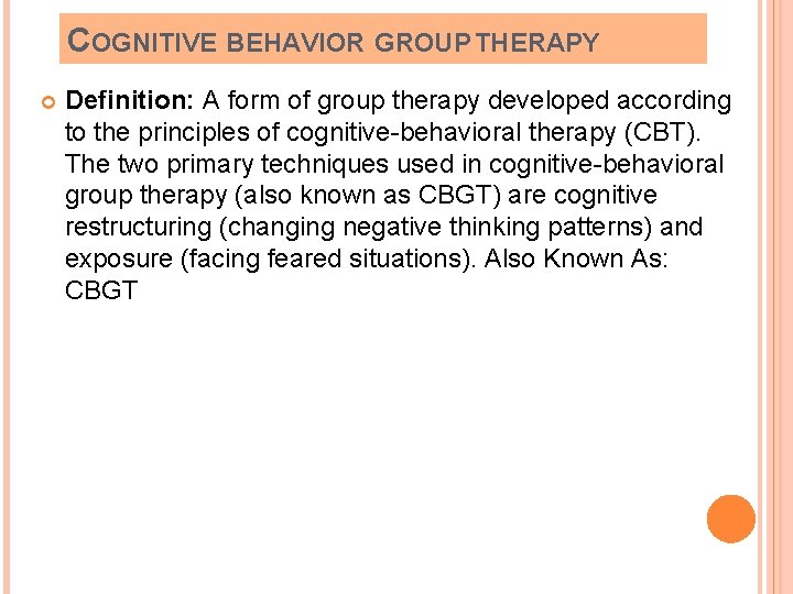 SEMINAR ON GROUP AND PLAY THERAPY Prepared by