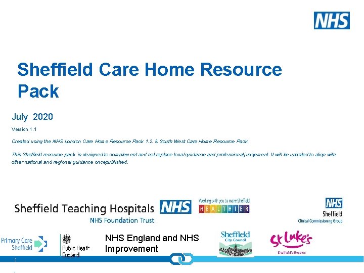Sheffield Care Home Resource Pack July 2020 Version
