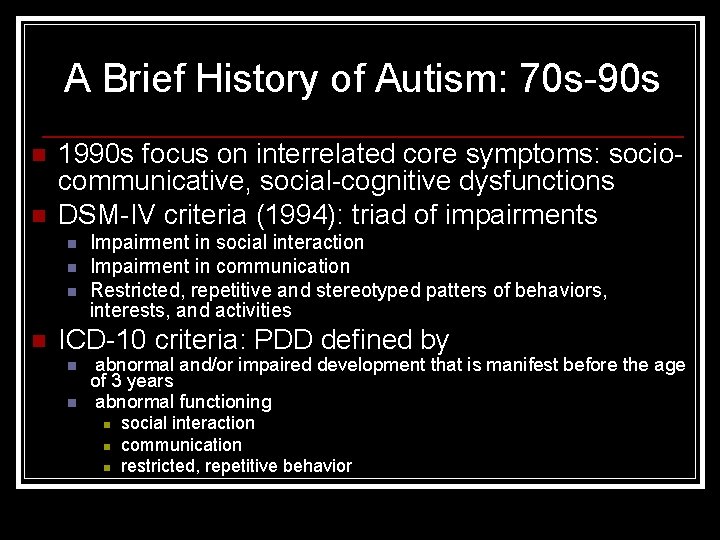 Autism Spectrum Disorders An Introduction Rhea Paul Ph