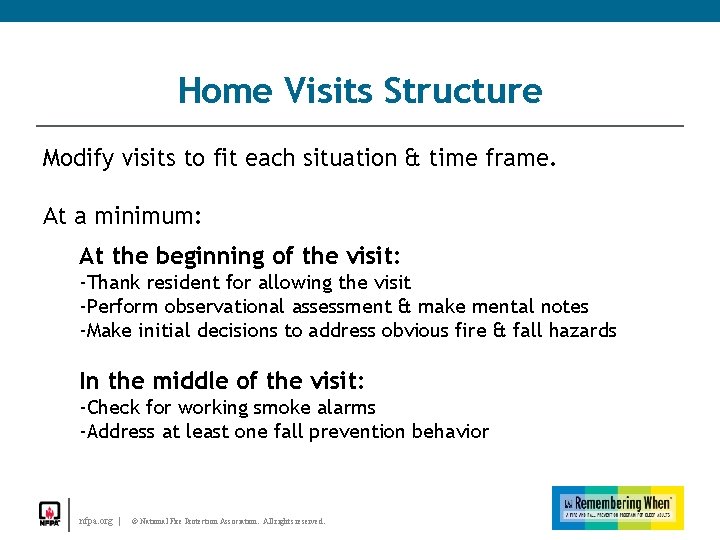 Training Slides How to Conduct the Home Visit