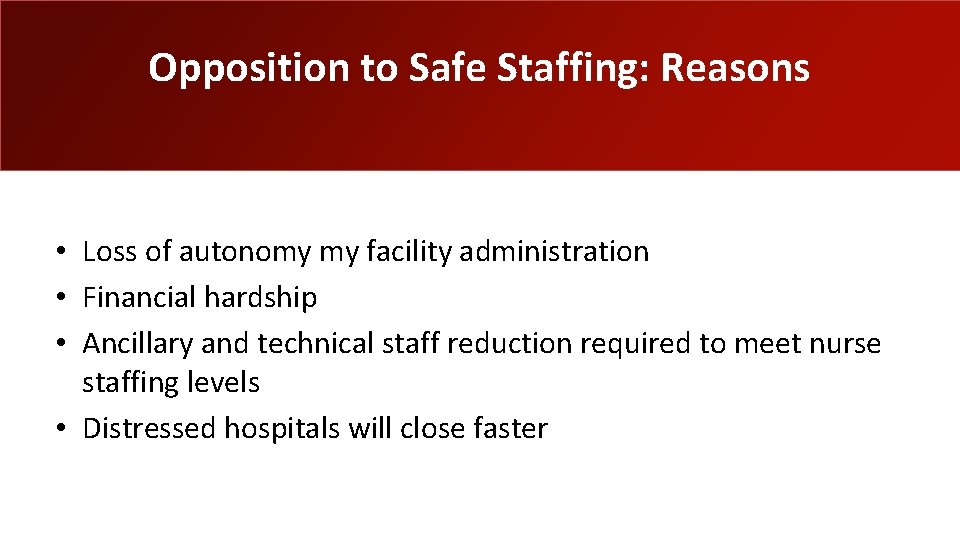 Identifying Appropriate Staffing Levels for Your Hospital An