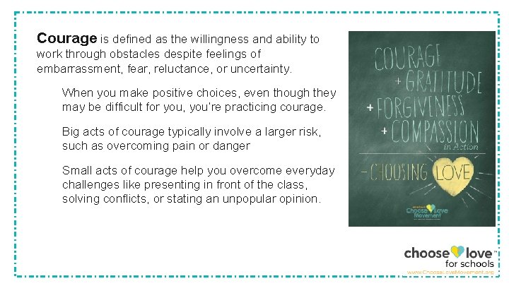 Grade 9 Courage Lesson 1 Defining Courage The