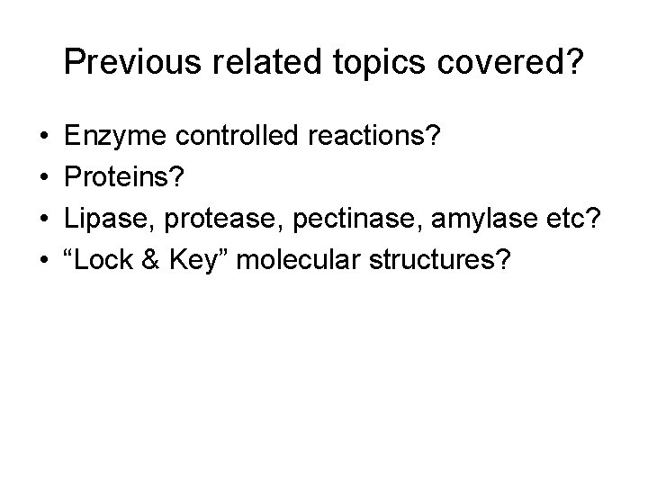 YEAR 12 AS Biology 29 th November 2005