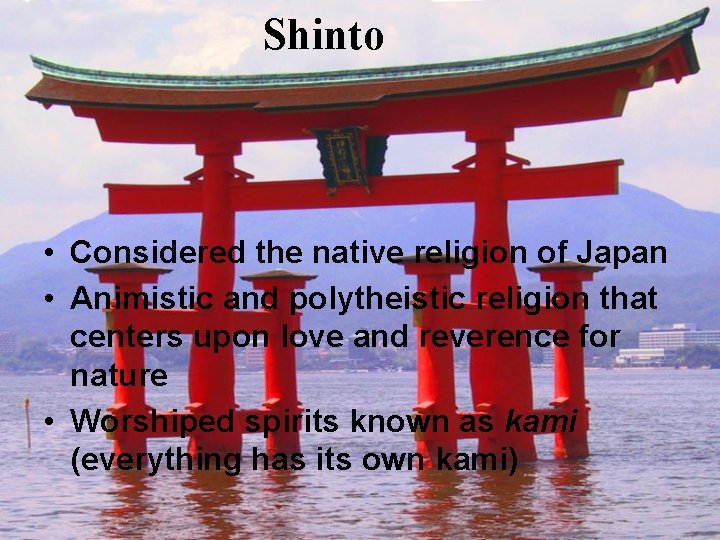 MEDIEVAL JAPAN Japan has around 4 000 islands