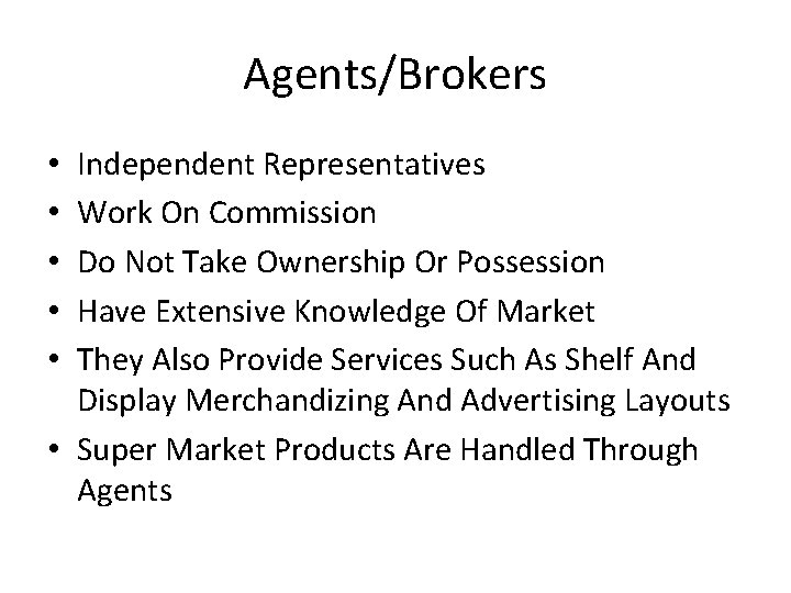 Lecture 25 Chapter 12 Distributing Products Chapter Outline