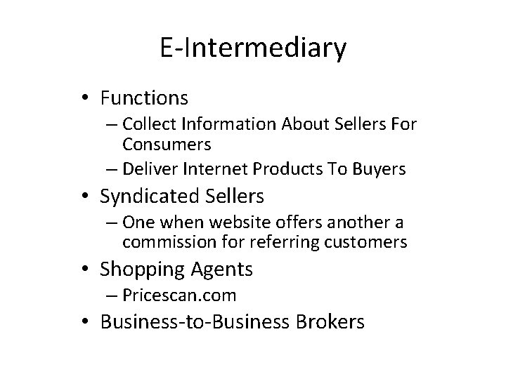 Lecture 25 Chapter 12 Distributing Products Chapter Outline