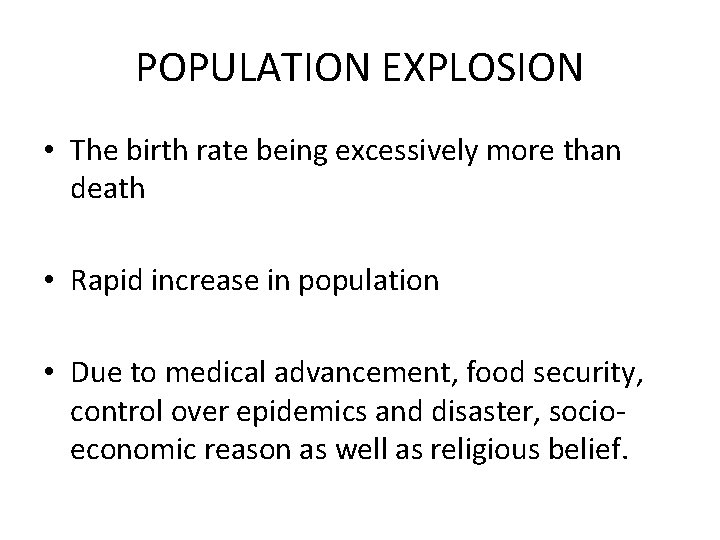 UNIT 2 Chapter 2 THE WORLD POPULATION DISTRIBUTION