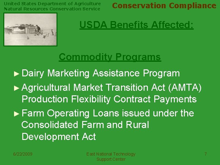 United States Department of Agriculture Natural Resources Conservation