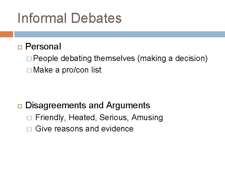 DEBATE Proposition Choice American citizens should be required