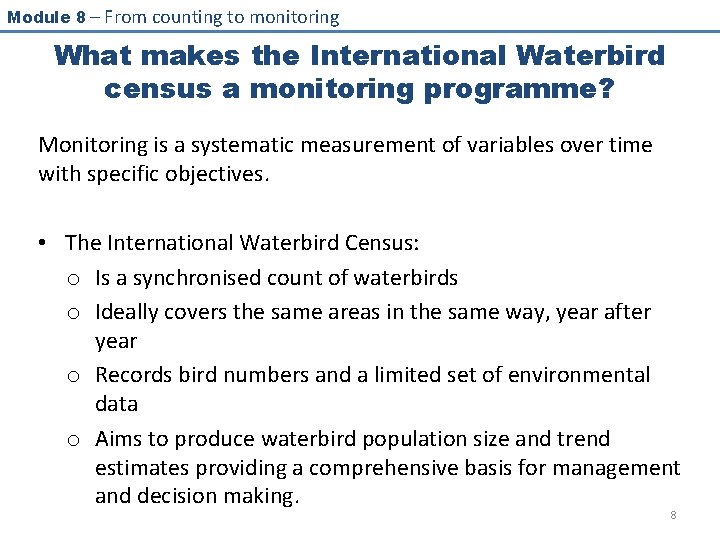 Identifying and Counting Waterbirds in Africa Training Course