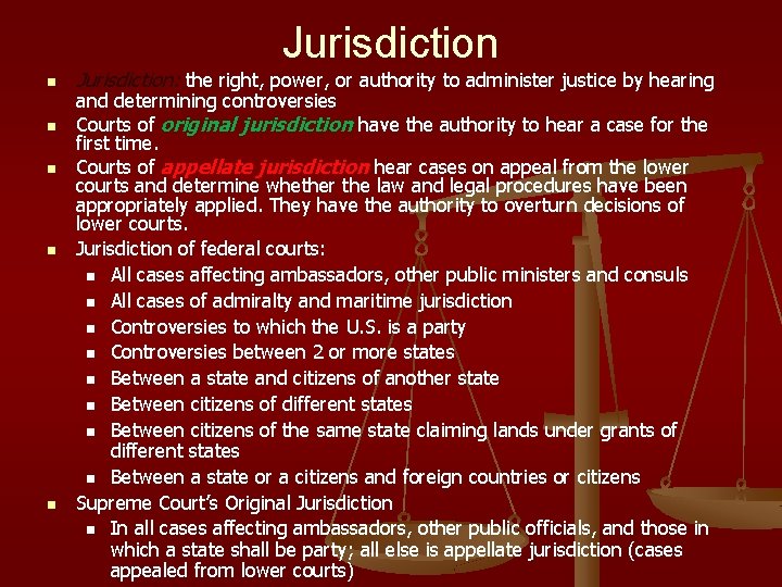 Judicial Branch Chapter 14 Judiciary Overview n n