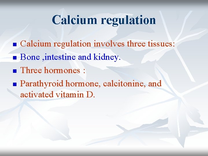 Calcium Homeostasis By Dr Shereen Samir Normal level