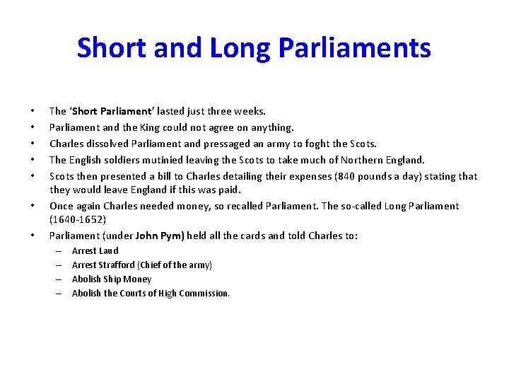 Civil War Commonwealth and Revolution Charles I Came