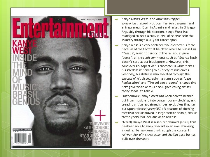 Star Persona By Jerson Nenganga Kanye Omari West