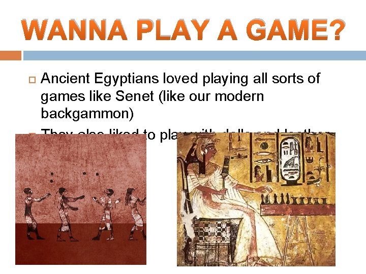 Welcome In Hieroglyphics WARM UP Egyptians made their
