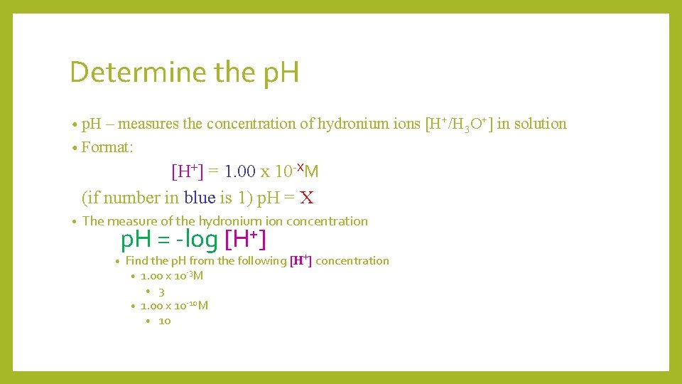 CHAPTER 19 Acids and Bases Types of Acids