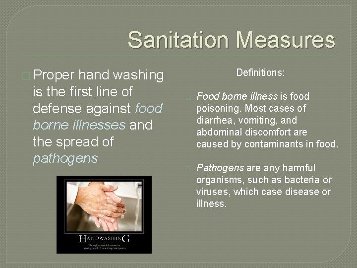 Kitchen Safety Sanitation Basics Emergencies Miss Mc Manus